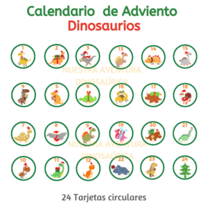 Calendario de Adviento de Dinosaurios | Nuestra Aventura Dinosaúrica